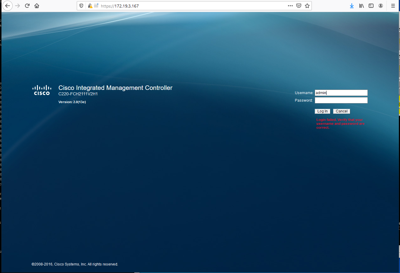 Solved: Unable to login FMC GUI but CLI Login is working - Cisco Community Solved: Unable to login FMC GUI but CLI Login is working - Cisco Community
