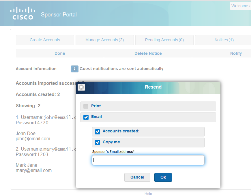 Solved: ISE sponser portal - Cisco Community