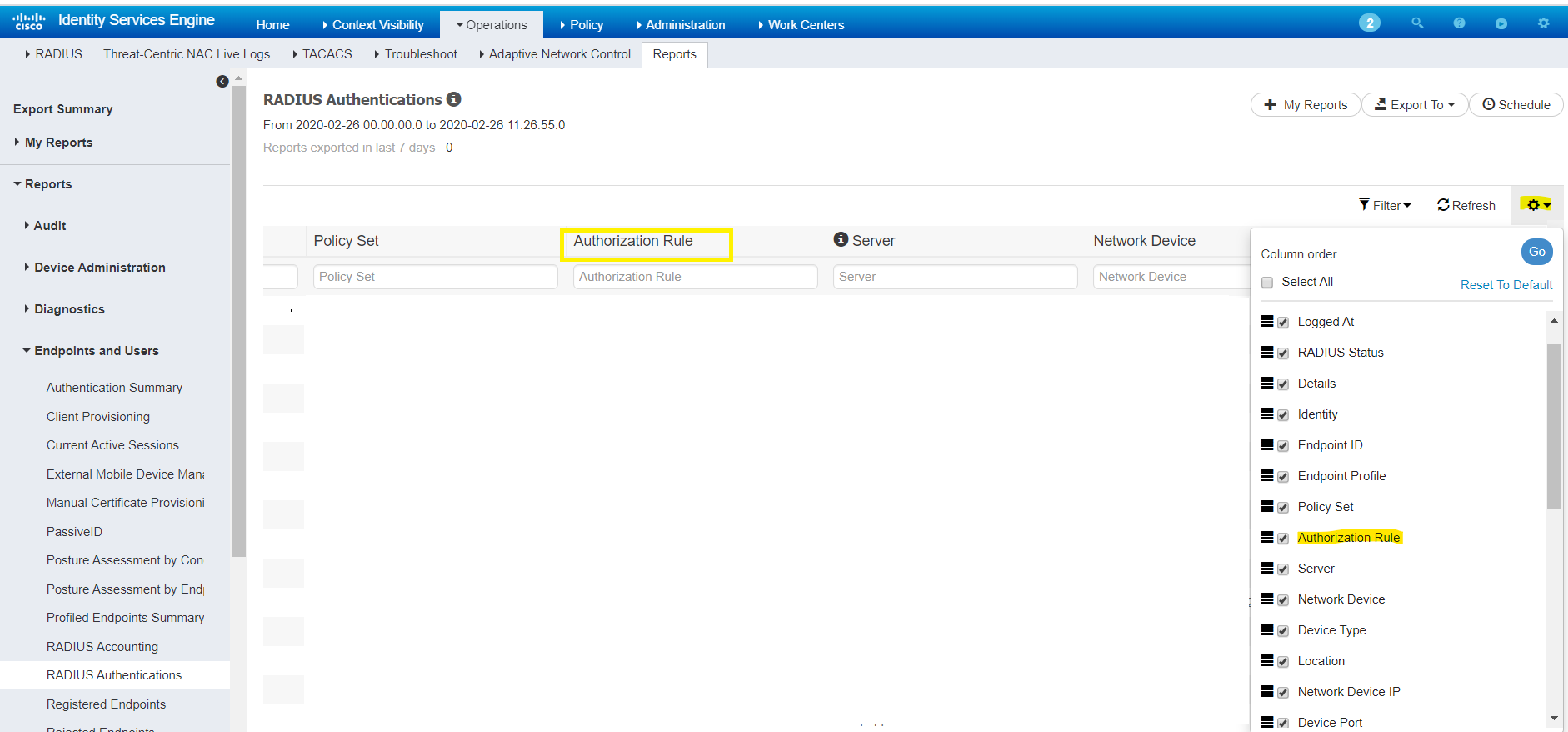 Cisco ISE Reporting - Cisco Community