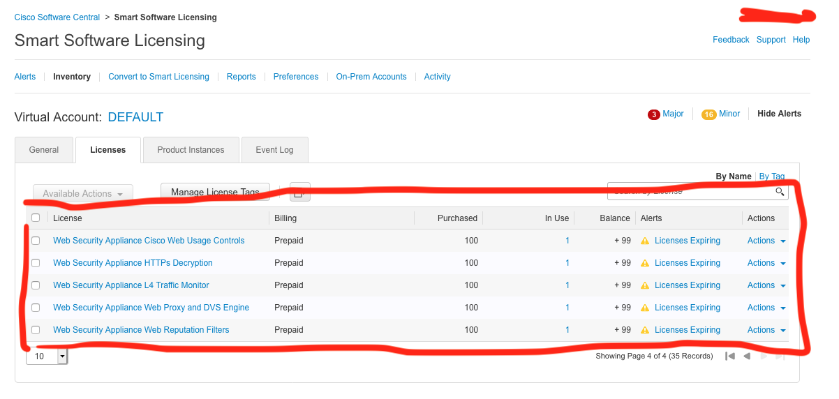 WSA license manual XML file loading vs Smart account licensing and ...