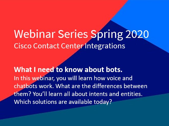 Webinar: What I need to know about bots - Cisco Community