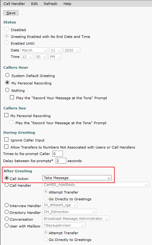 How to add "Record Your Message at the Ton" after personal greeting in ...