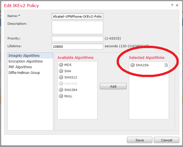 Alcatel 8068S VPN configuration with FTD 6.4 - Cisco Community