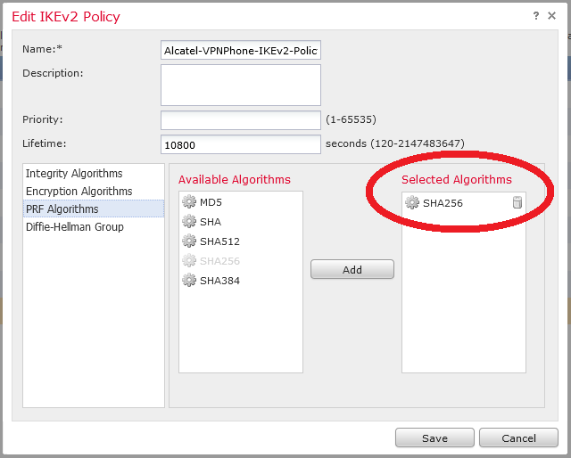 Alcatel 8068S VPN configuration with FTD 6.4 - Cisco Community