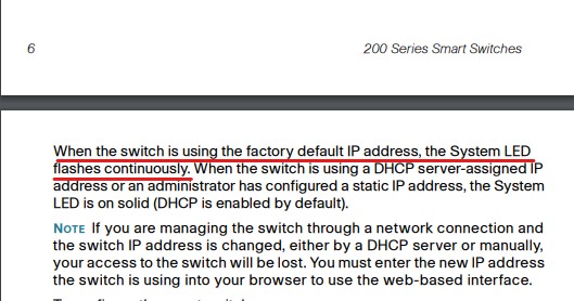 SG200-26 System LED Blinking all the time - Cisco Community