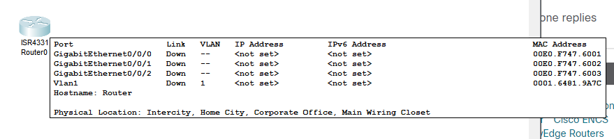 Solved: Packet Tracer: Can only see 2 Gig interfaces when trying to ...