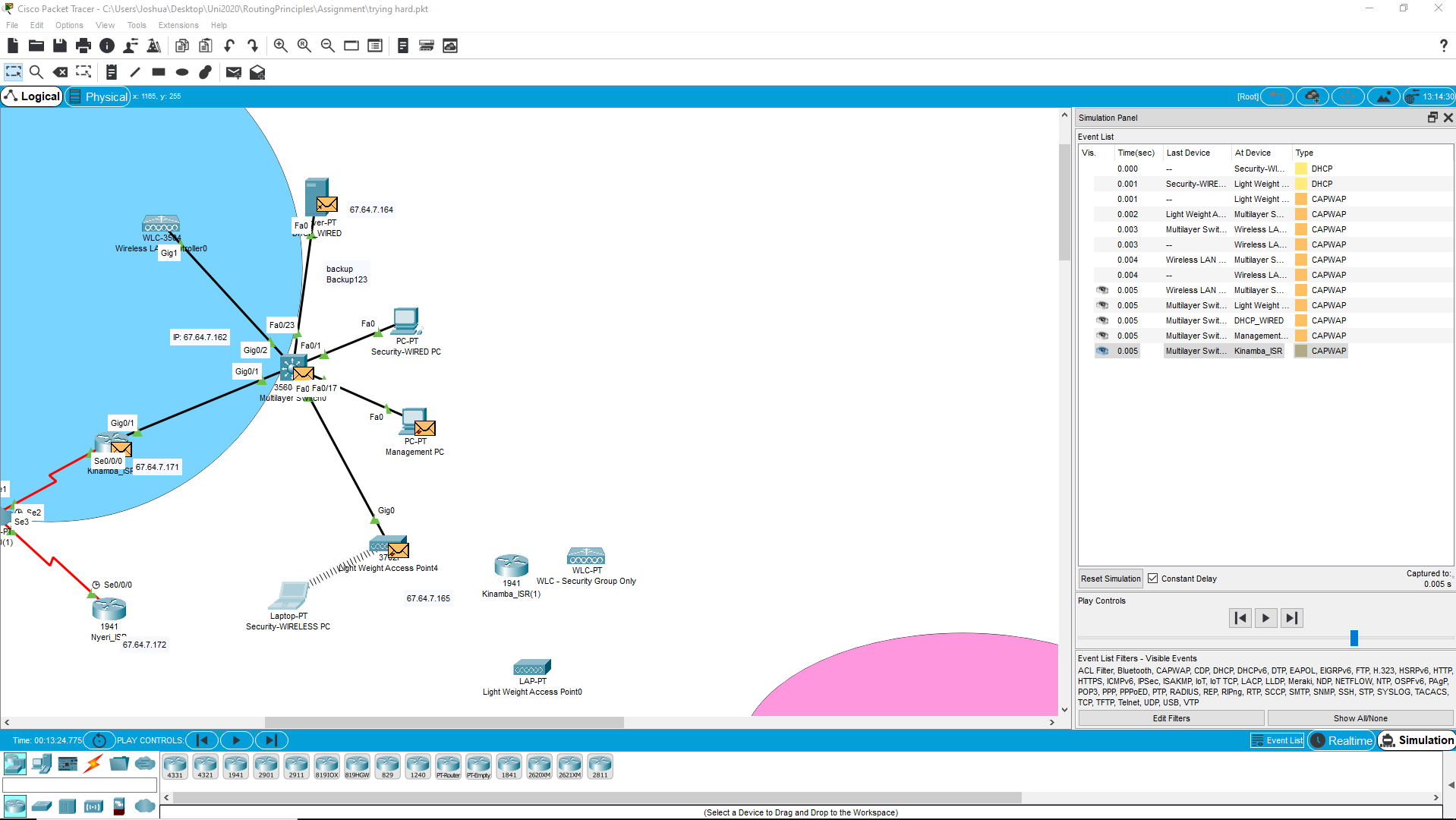 WLC Configuration | Wireless Device has no Network Connectiity | Packet ...