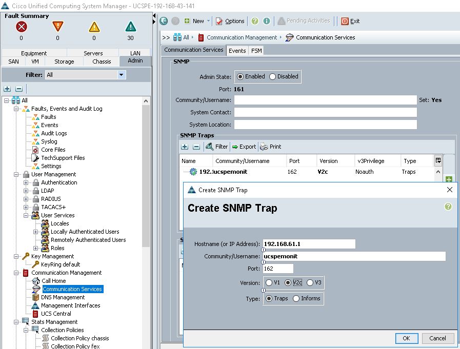 monitor UCS via SNMP and syslog - Cisco Community