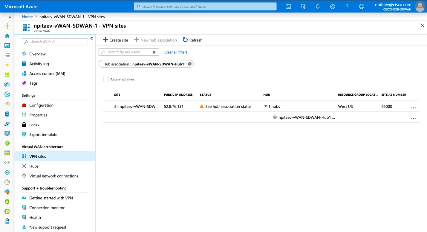 Interconnecting Cisco Sd Wan And Azure Virtual Wan Cisco Community