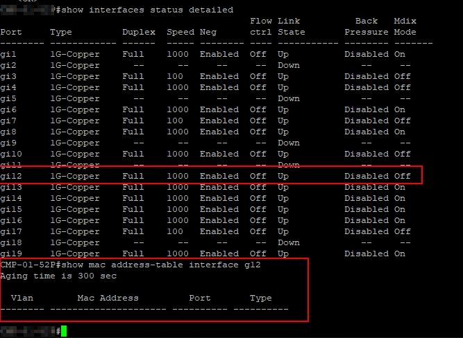 Cisco SG300 Link State UP but not mac address on table - Cisco Community Cisco SG300 Link State UP but not mac address on table - Cisco Community