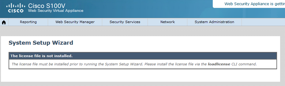 Solved: Unable to run system setup wizard on WSA100v with installed ...