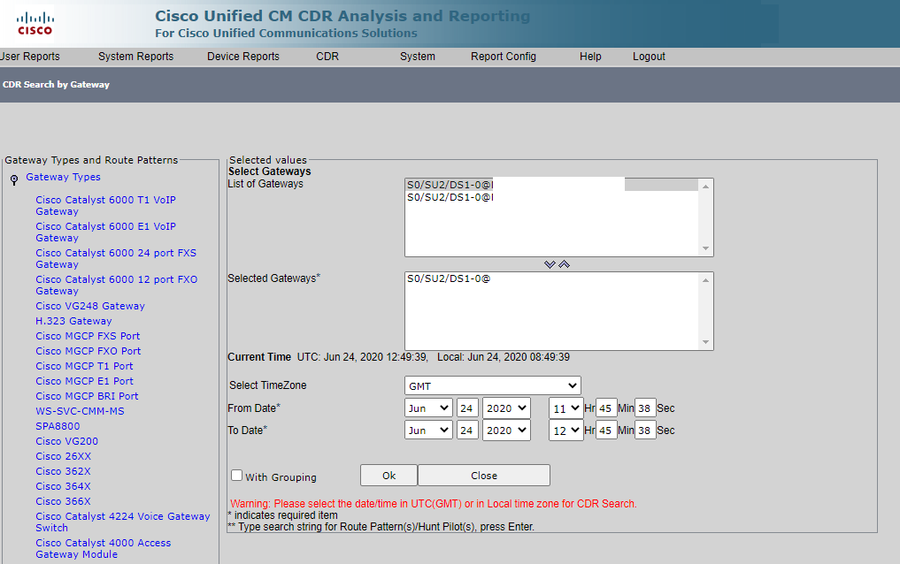 How to fetch CDR specific with PRI or Voice gateway. Please guide the ...