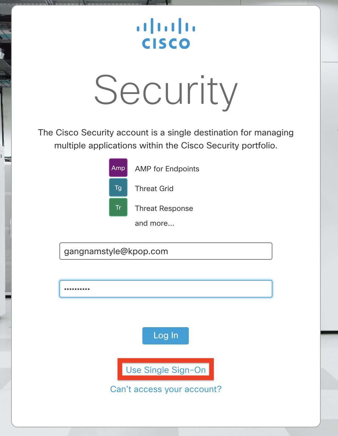 I setup SecureX sign-on, why do I have to sign into AMP again from ...