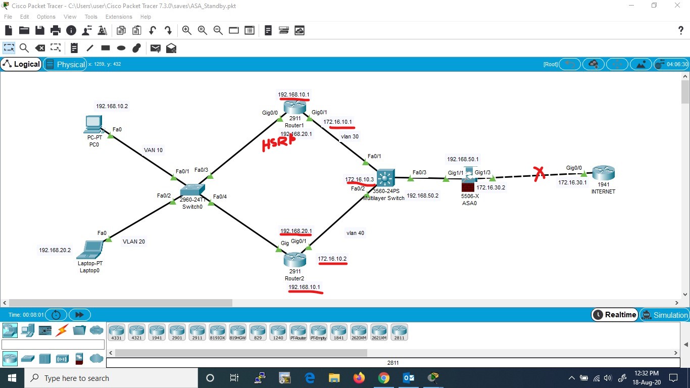 Inside Network Cant Access Internet ASA 5506 || Packet Tracer Lab ... Inside Network Cant Access Internet ASA 5506 || Packet Tracer Lab ...