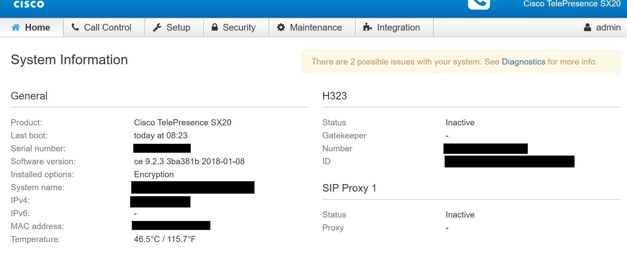 SX20- TC7 to CE9 Upgrade - Page 2 - Cisco Community