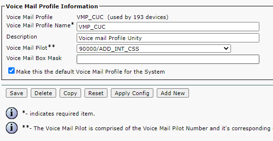Solved: add more unified voicemail cucm exchange - Cisco Community