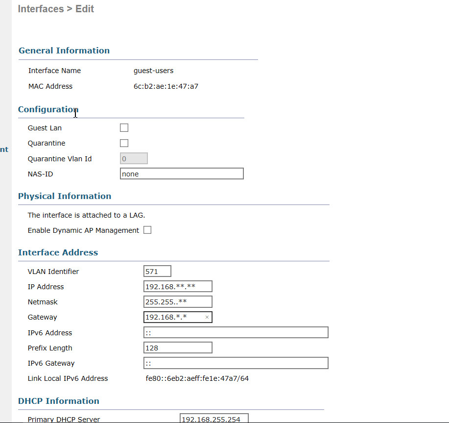 WLC 2504 Interface configuration - Cisco Community