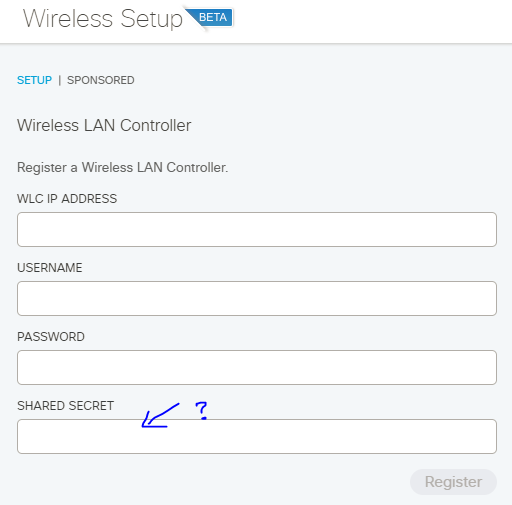 WLC configure using ise wireless setup - Cisco Community