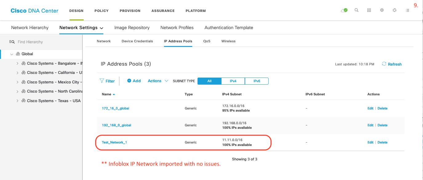 DNA-C API to import CIDR from IPAM server - Cisco Community