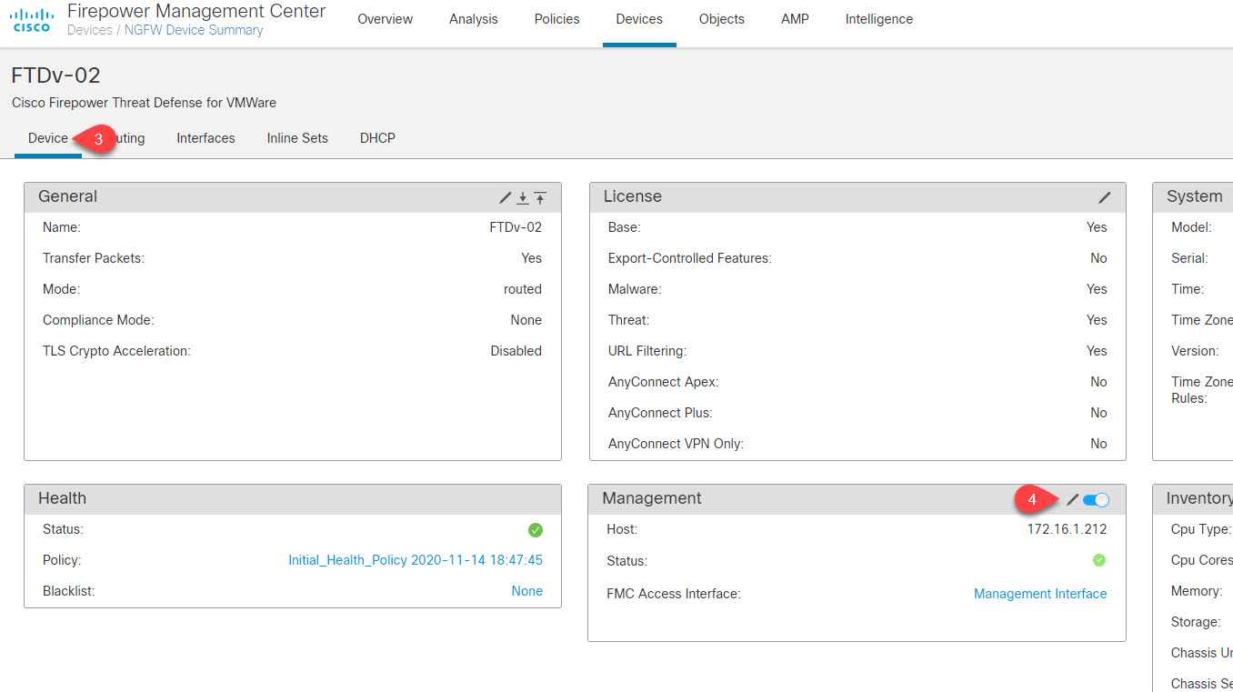 Solved: how to change fmc+2ftd in ha ip addresses? - Cisco Community