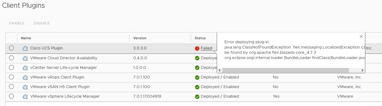 Cisco UCS Manager Remote Plugin for VMware vSphere HTML Client - Cisco ...