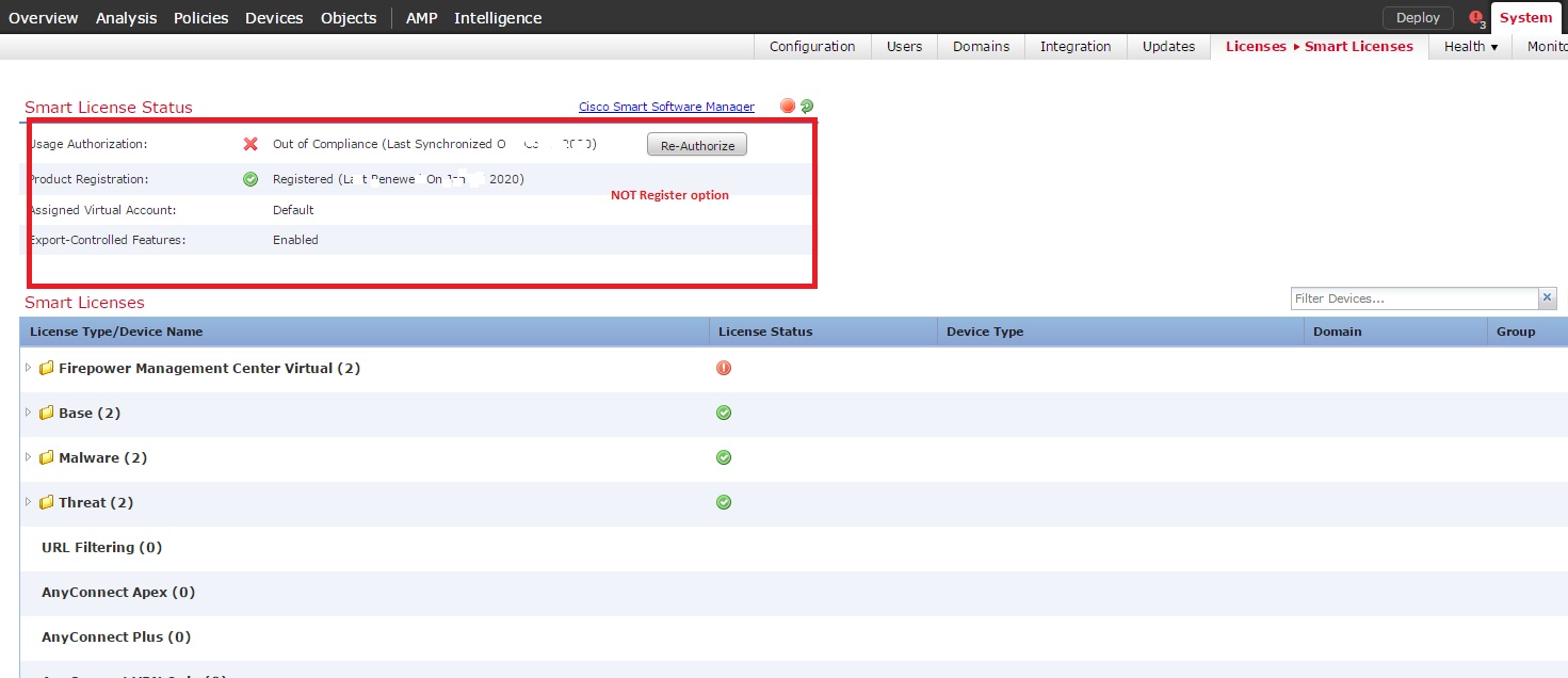 FTD smart license expire soon - Cisco Community